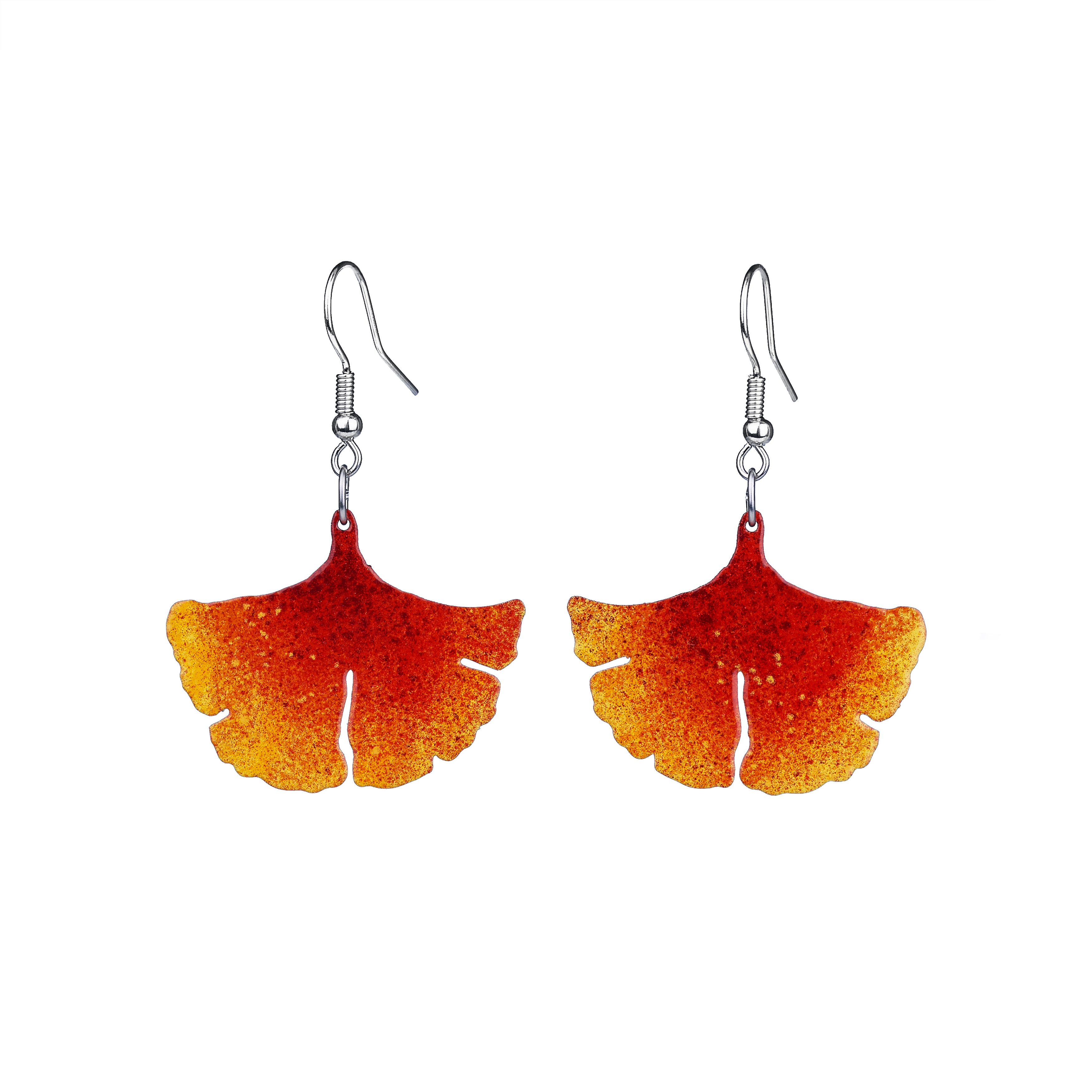 Natural Statement Ginkgo Leaf Earrings